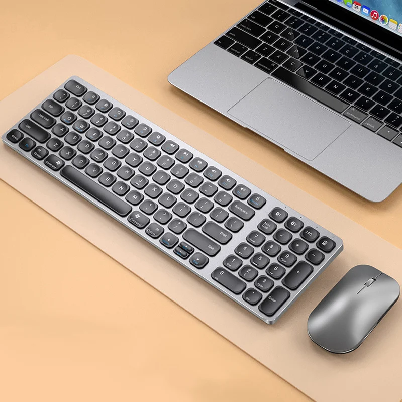 Teclado-y-rat-n-inal-mbricos-con-Bluetooth-Combo-de-teclado-y-rat-n ...