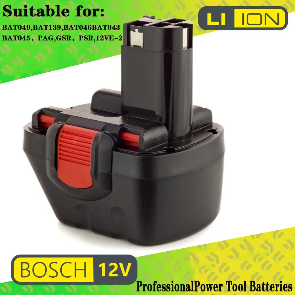 For BOSCH 12V Power Tool Batteries BAT049,BAT139, BAT046，BAT043， BAT045 ...