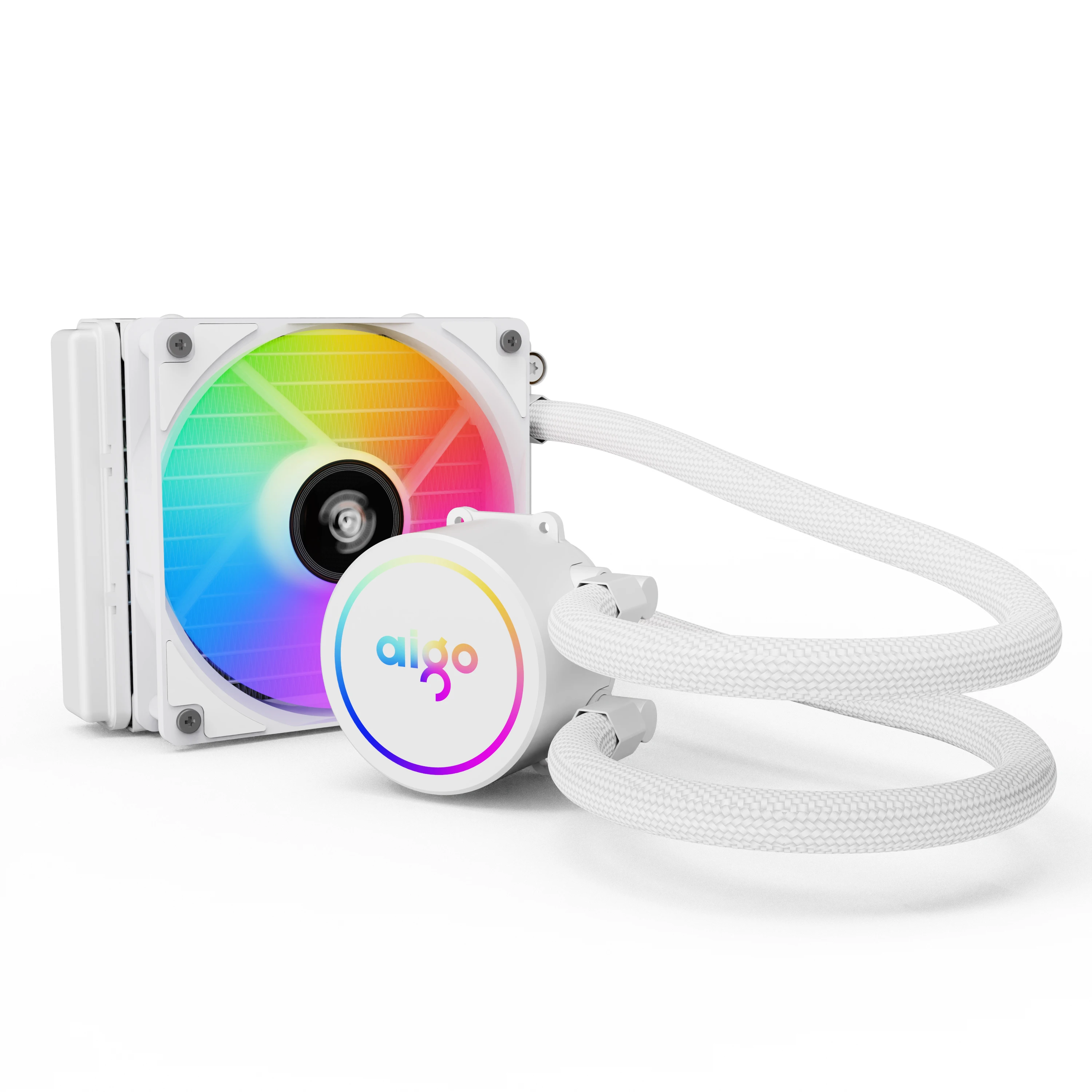 AIGO sistema de refrigeración líquida blanca 240mm, enfriador de CPU ...
