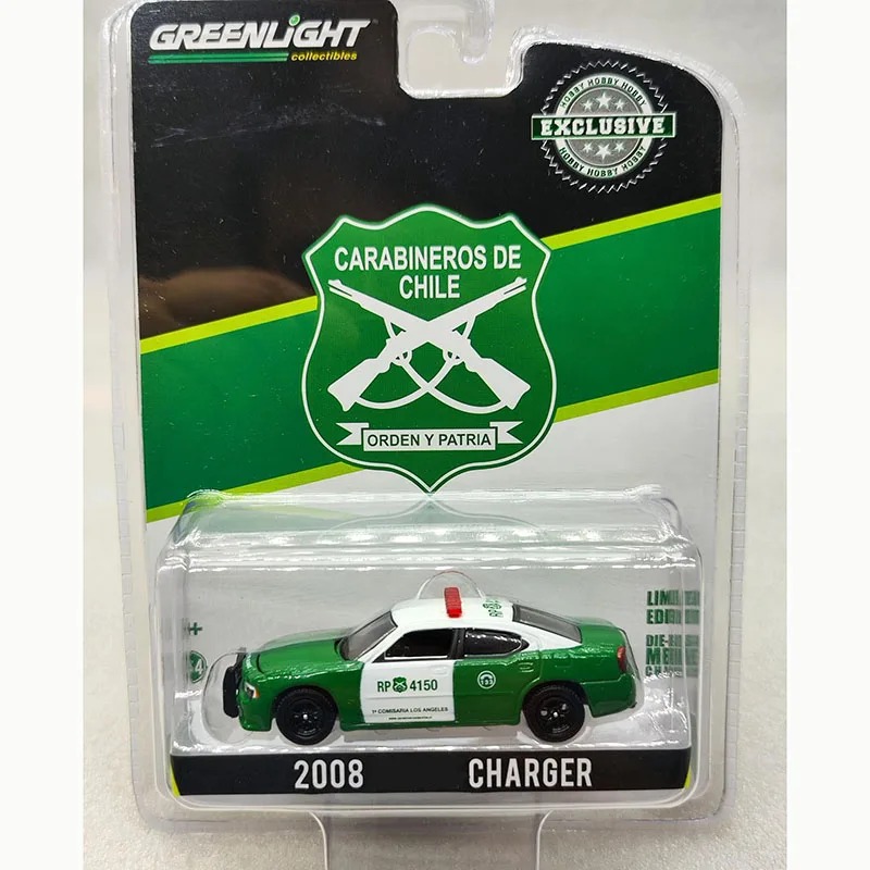 GreenLight-Diecast-1-64-Scale-2008-Charger-Alloy-Simulation-Car-Model-Classic-Collection-Display ...