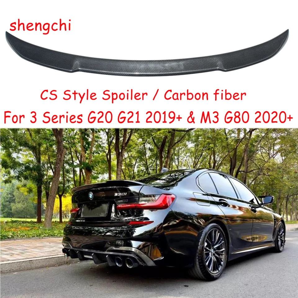 Gloss Black BMW Accessory Gloss Black Rear Trunk Spoiler For BMW G20 ...