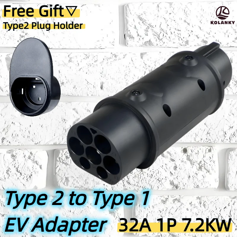 New Electric Vehicle Charging Connector Type 2 to Type 1 J1772 ev 7.2KW ...