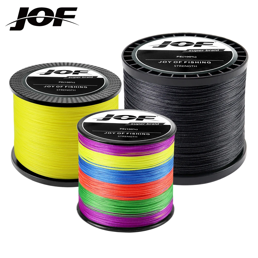 Jof 500m 300m 1000m 8 fios pe trançado fio multifilamento japonês forte ...
