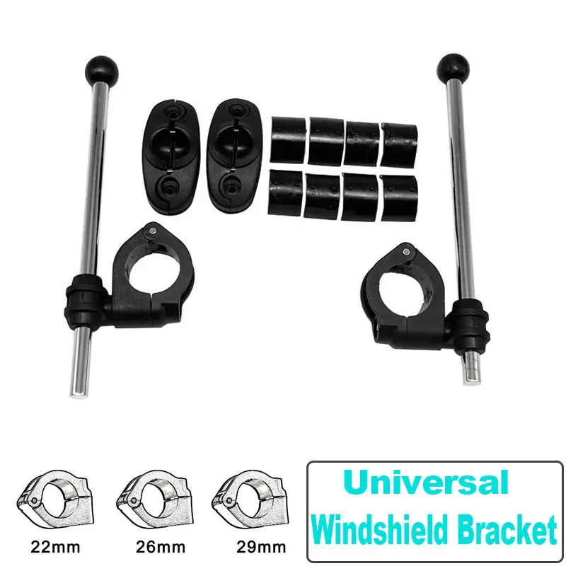 NEW Adjustable Universal Fairing Windscreen Shield Mount Kit Bracket ...