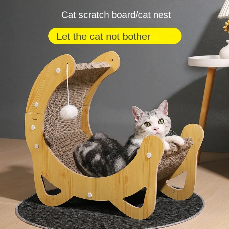 Moon-Cat-Claw-Board-Wear-resistant-Shavings-Vertical-Extra-Large-Cat ...