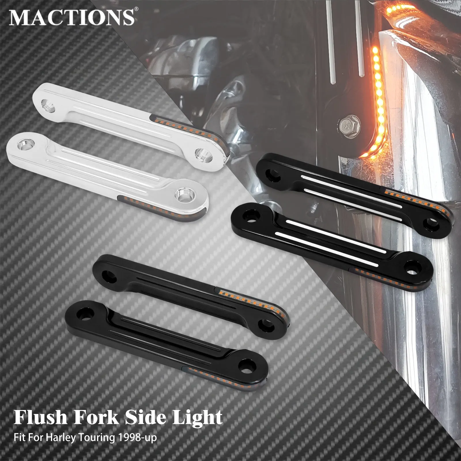 Motorcycle-Flush-Fork-Turn-Signals-Brackets-Shock-Absorber-LED-Side ...
