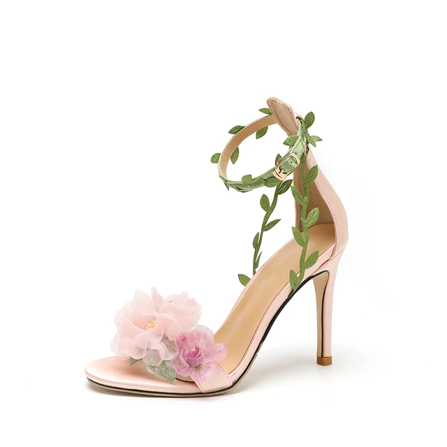 Pink Heels With Flower