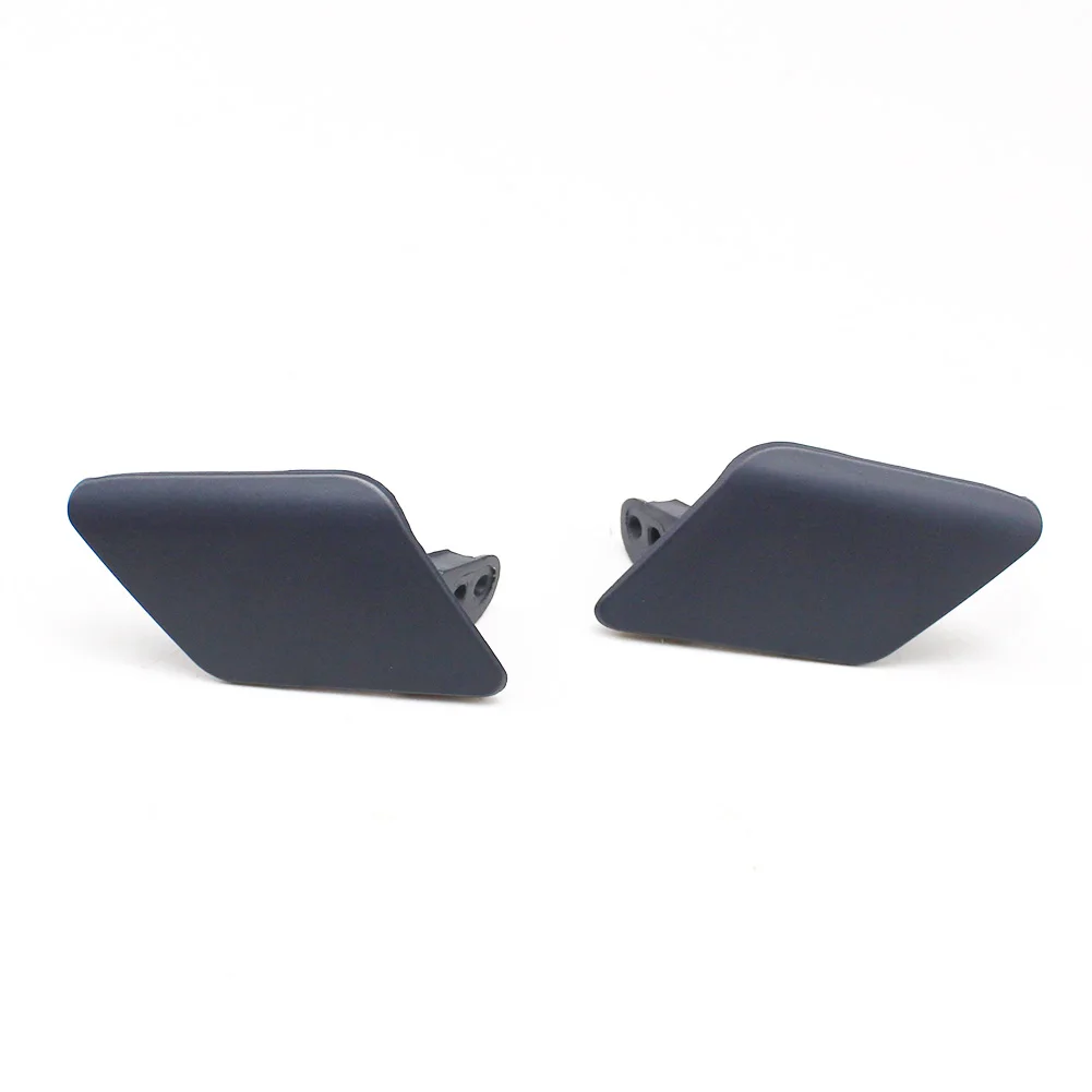 KUMMYY Pair Car Front Headlight Washer Nozzle Cover Cap Unpainted ...