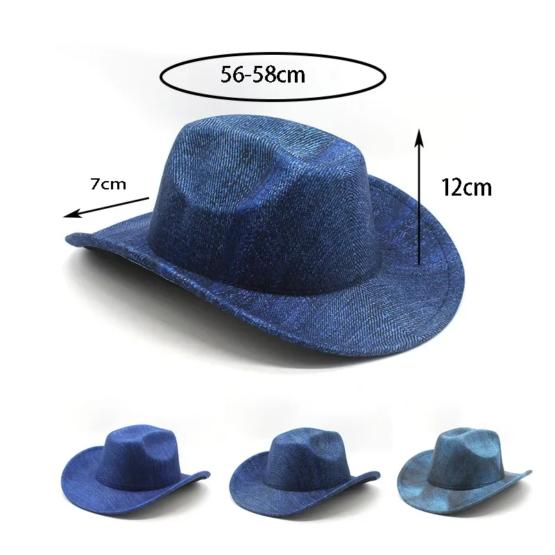 British-Style-Blue-Denim-Cap-Fade-Gradient-Embroidered-Letter-Vintage ...