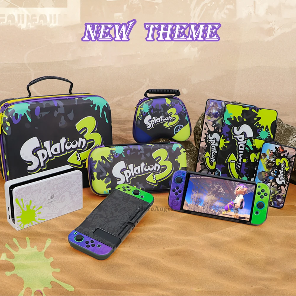 Protective Shell TV Dock Case Cover Game Card Case Storage Bag Splatoon ...