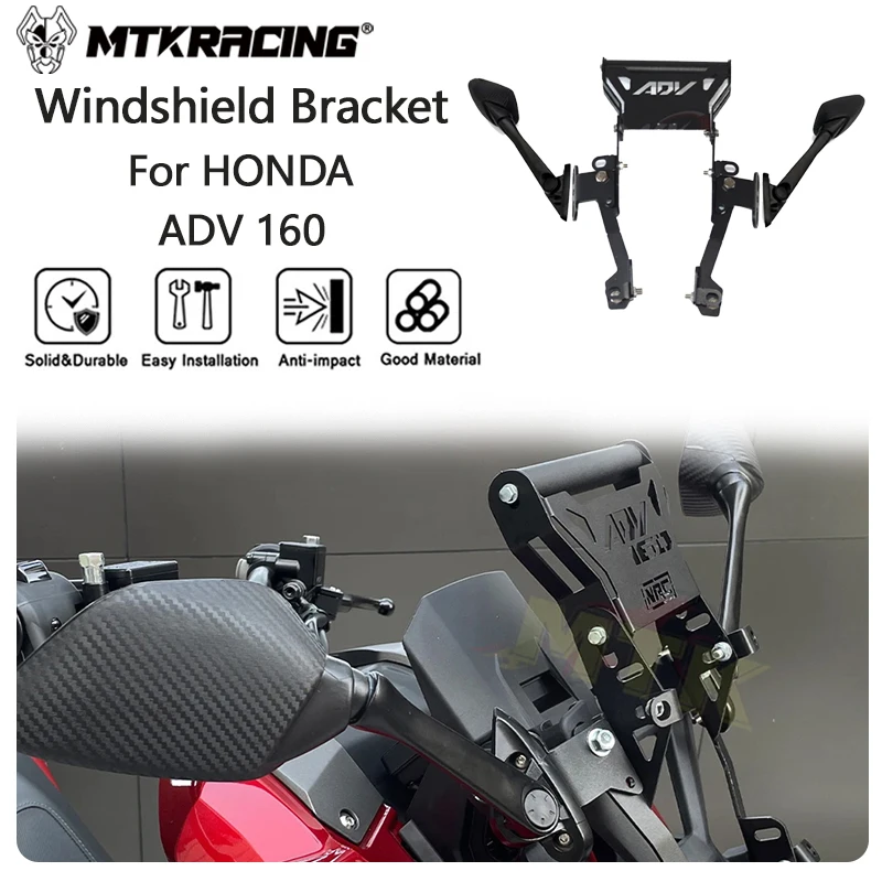 MTKRACING-Windshield-Bracket-For-HONDA-ADV-160-2022-2024-Motorcycle ...