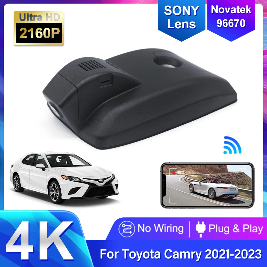 For-Toyota-Camry-2021-2022-2023-Front-and-Rear-4K-Dash-Cam-for-Car ...