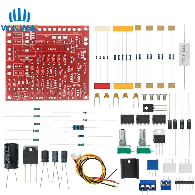 0-30V 2mA-3A DC Regulated Power Supply DIY Kit Continuously Adjustable ...