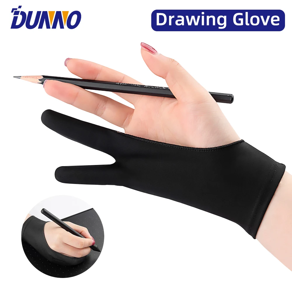 Anti-touch-Anti-fouling-Two-Fingers-Painting-Glove-For-Drawing-Tablet ...