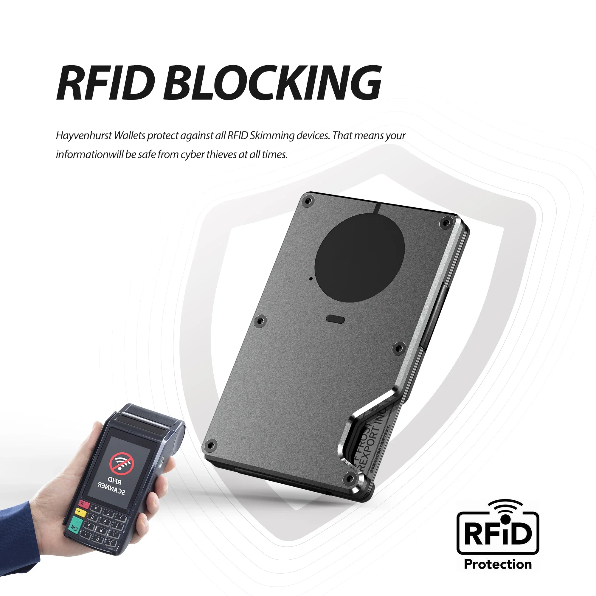 Smart Wallet work with Apple Find My APP, RFID Blocking Slim Wallet, M ...