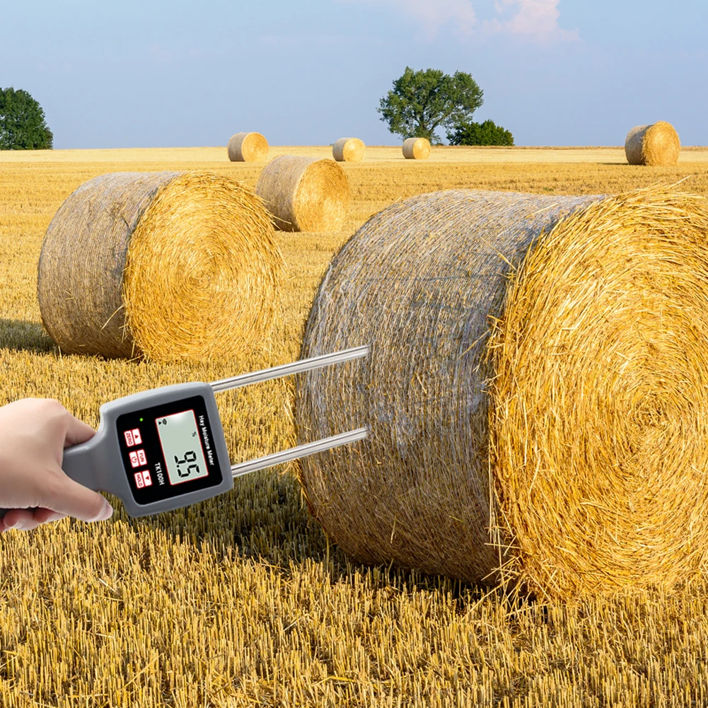 Hay Bale Moisture Tester Portable Moisture Meter Professional Moisture ...