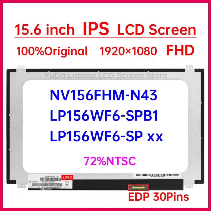 15-6-Inch-IPS-Laptop-LCD-Screen-NV156FHM-N43-LP156WF6-SPB1-LP156WF6 ...
