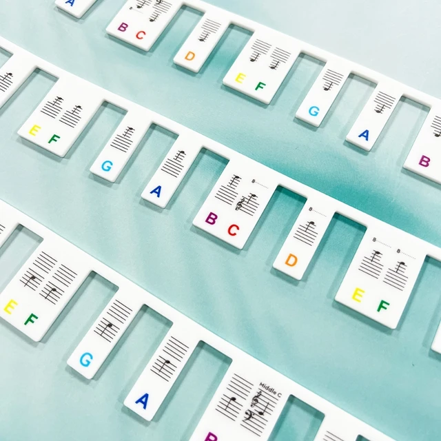 Yamaha Keyboard Reovable Silicone Piano Notes Guide - Reusable 88 Key ...