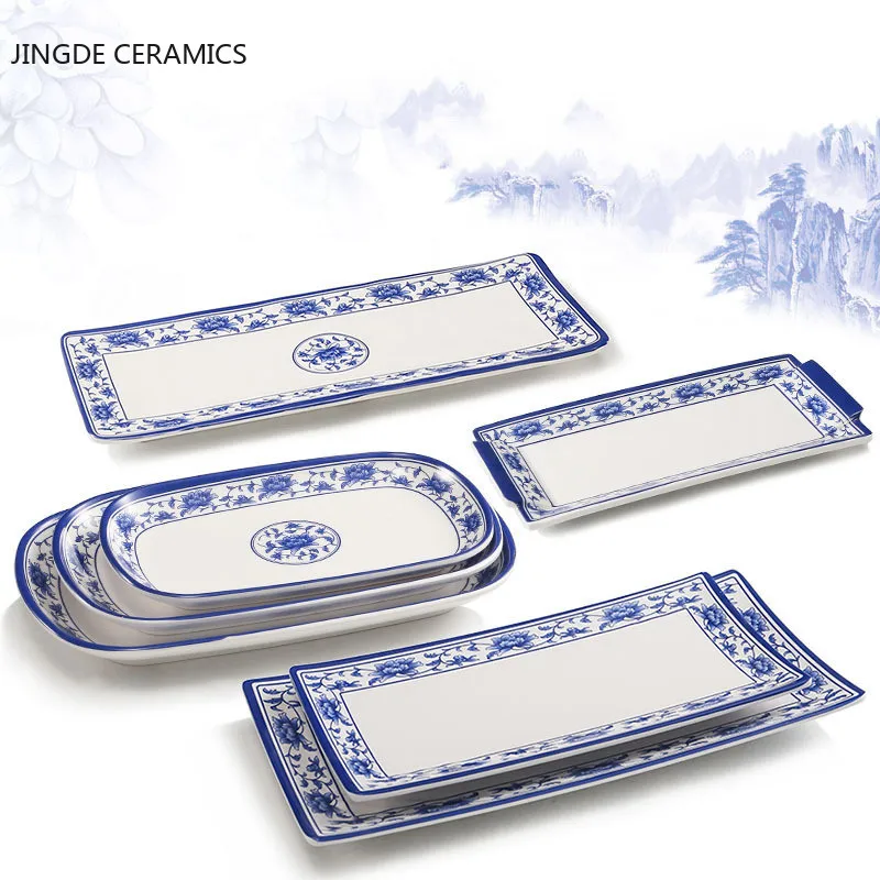 Rectangular Ceramic Plates | Restaurant Plastic Plate | Plastic Kitchen ...