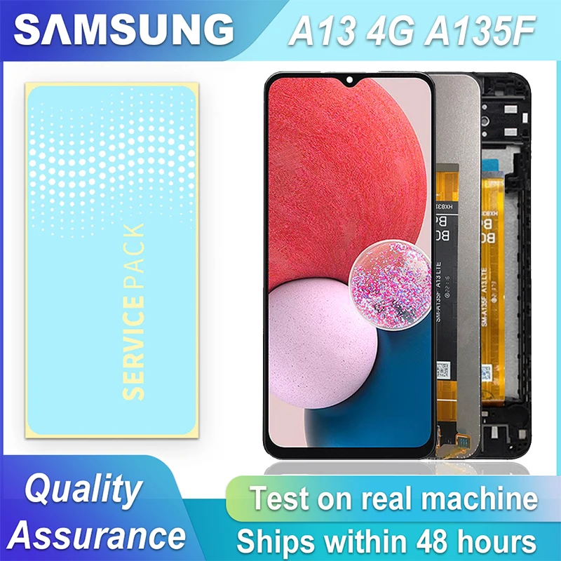 6.5" Original LCD Display For Samsung Galaxy A13 4G SM-A135F LCD Screen ...