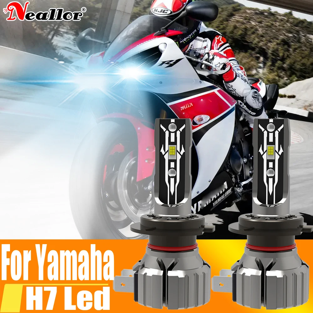 2x-H7-Led-Lights-Motorcycle-Headlight-Canbus-Car-Fog-Bulb-Moto-Driving ...