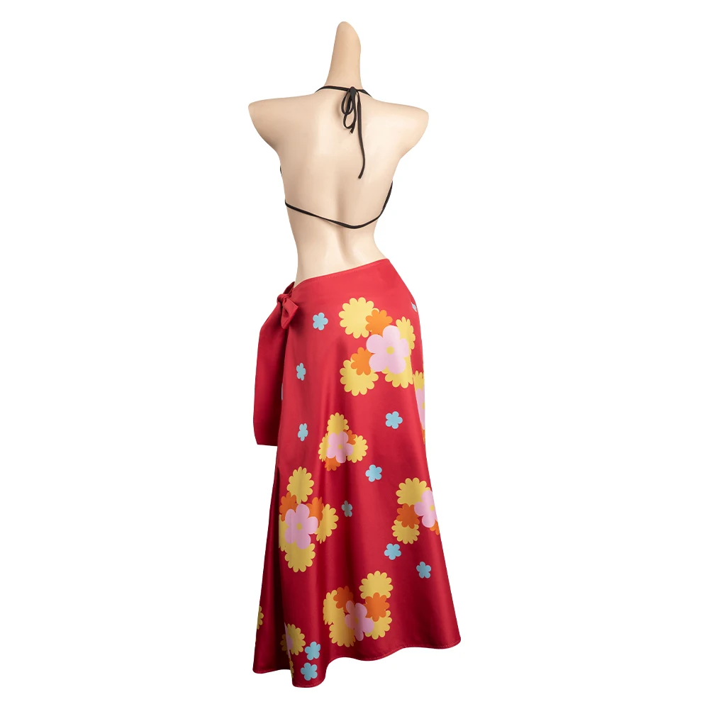 Anime One Piece Nami Red Cosplay Costume Swimsuit - AllCosplay.com