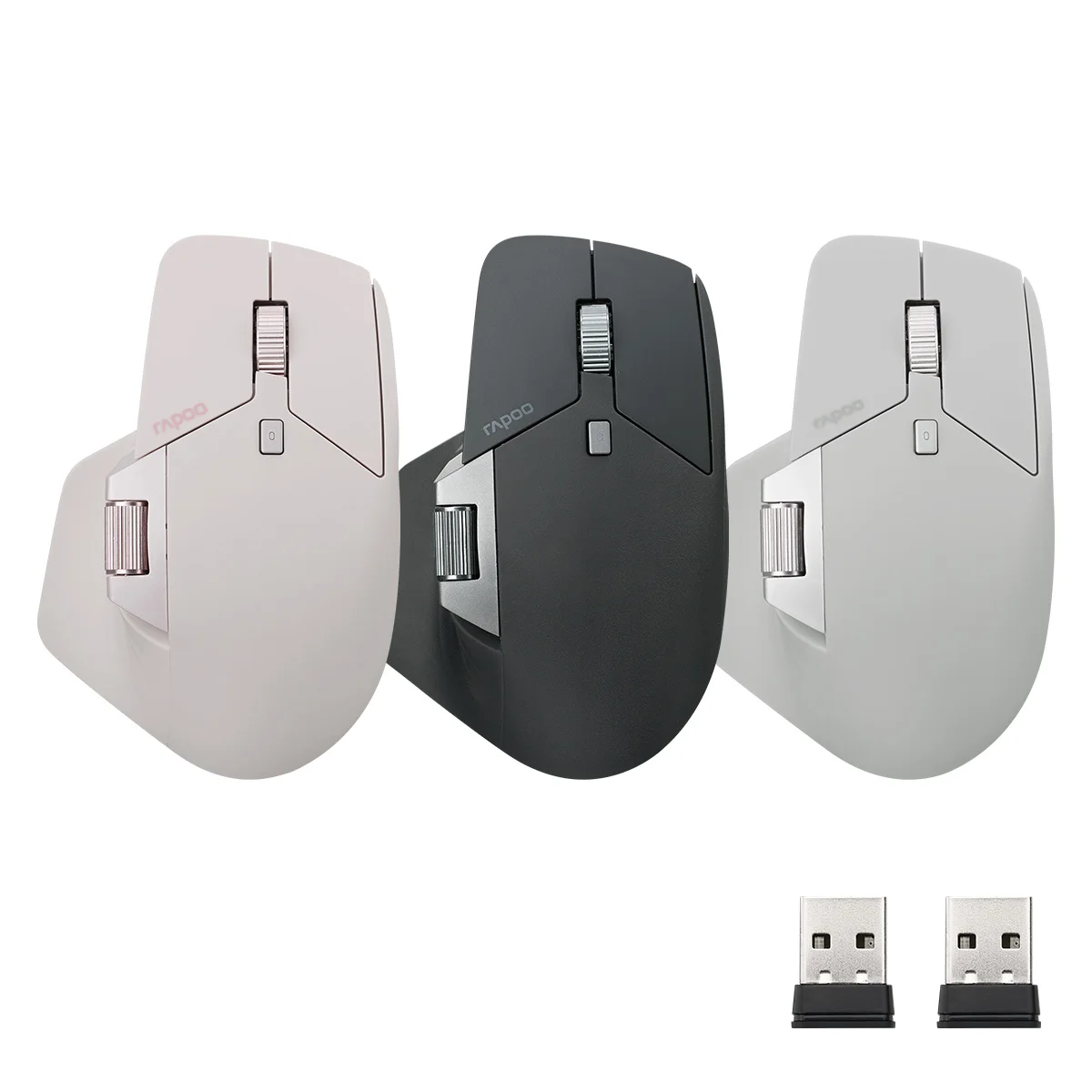 Rapoo MT760L Multi-mode Rechargeable Wireless Mouse Ergonomic 3200 DPI ...