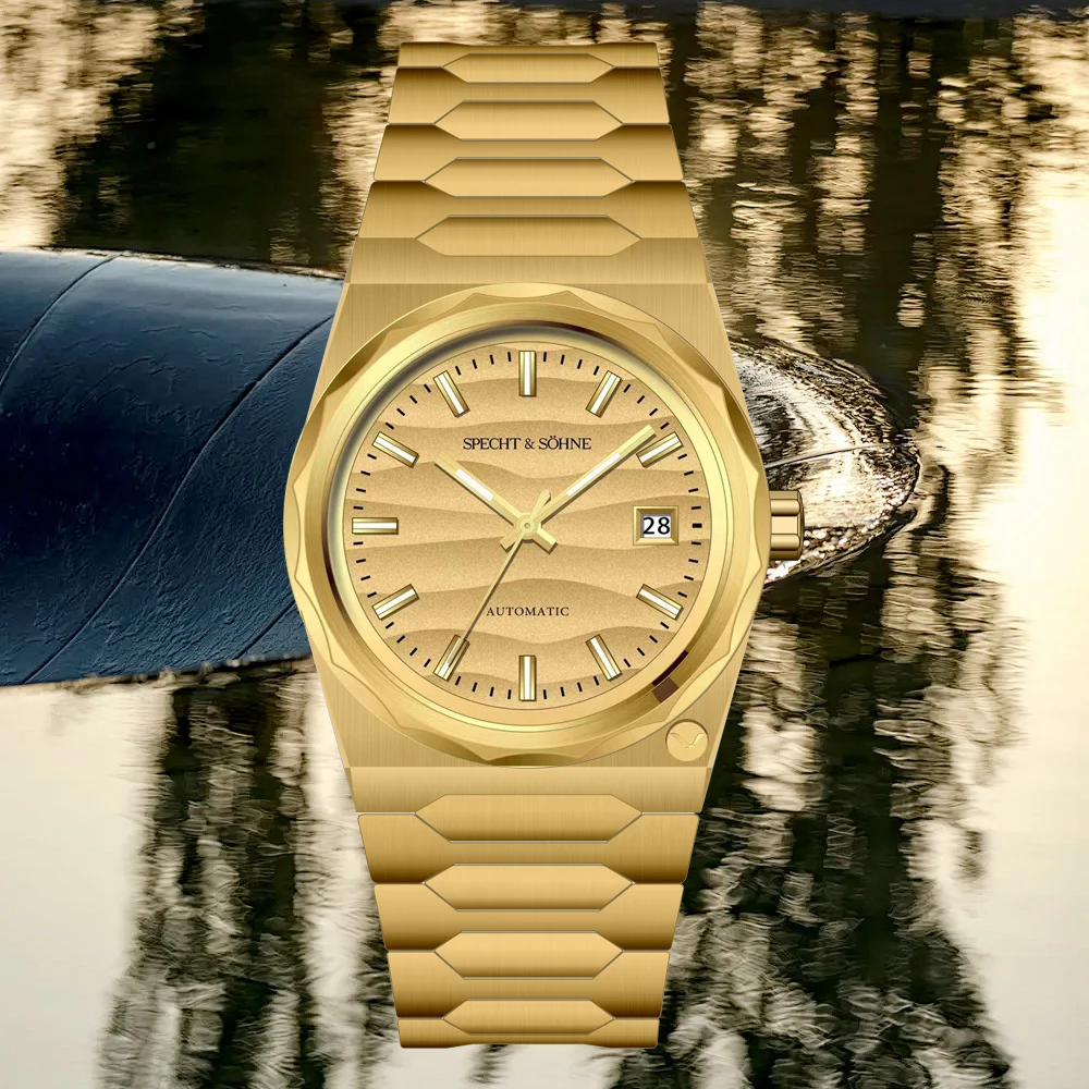 Luxury Specht & Söhne New Fashion 222 Gold Automatic Watch For Man ...