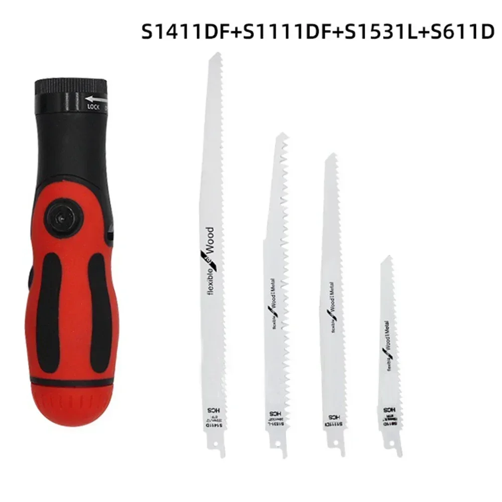 Manual-Handsaw-Reciprocating-Hacksaw-Handle-Adapter-Saw-Blade-Kit-For ...