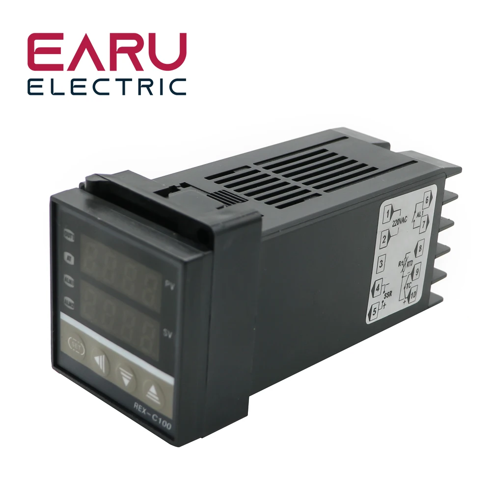 Mesure thermique,Thermostat Intelligent REX-C100 universel, REX-C100 PID, sortie relais SSR ...