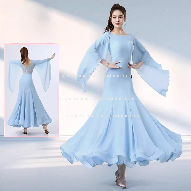 2025 New Ballroom Dance Dress Women's Elegant Lace Party Modern ...