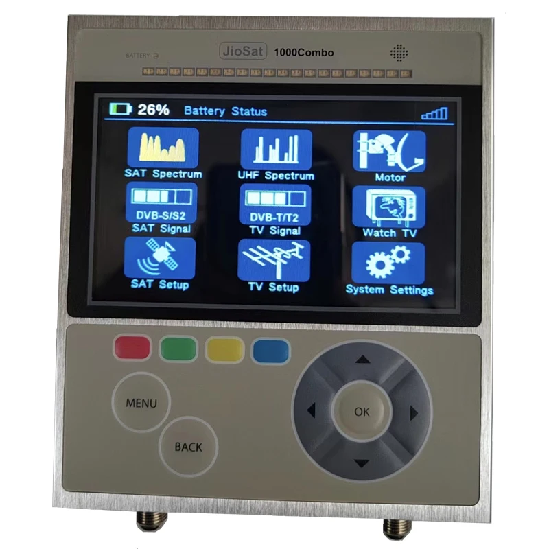 تحديث Dr.HD 1000 كومبو إلى شاشة Jiosat 4.3 بوصة وبطارية 7.4 فولت/5000 ...