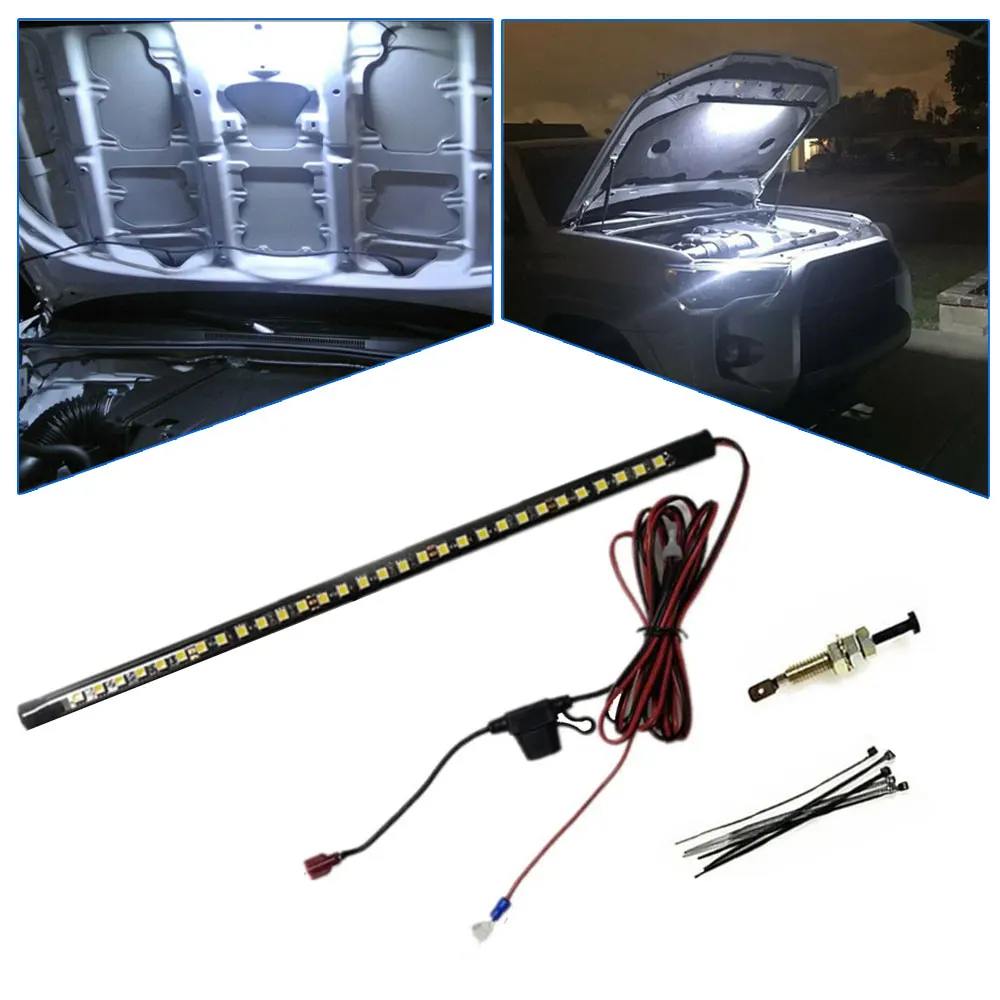 Car Universal Under Hood Engine Repair 36cm 12-14V Repair LED Panels ...