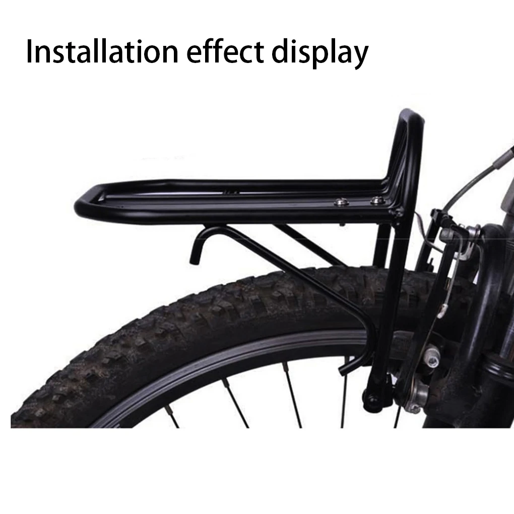 알루미늄 합금 Mtb 도로 사이클링 자전거 프론트 랙 캐리어 패니어 가방 수하물 선반 브래킷 자전거 부품 스포츠용 트렁크