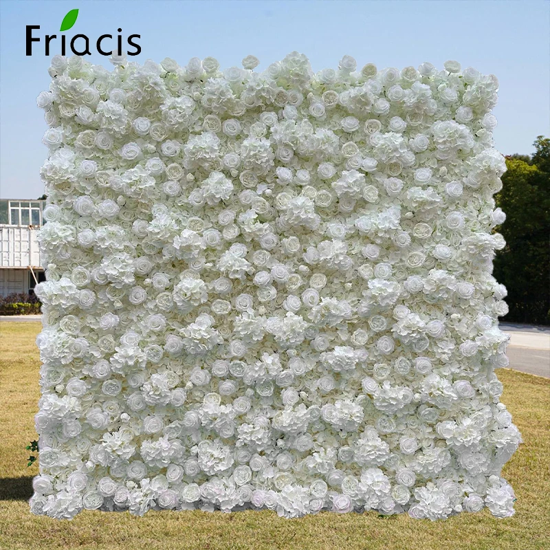 White-8ft-X-8ft-Backdrop-For-Wedding-Decor-Party-Floral-Wall-5D-Roll-Up ...