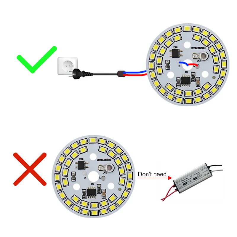 LED-SMD-2835-Chip-5W-7W-9W-12W-Lamp-Beads-Diverless-3000K-4000K-6000K ...