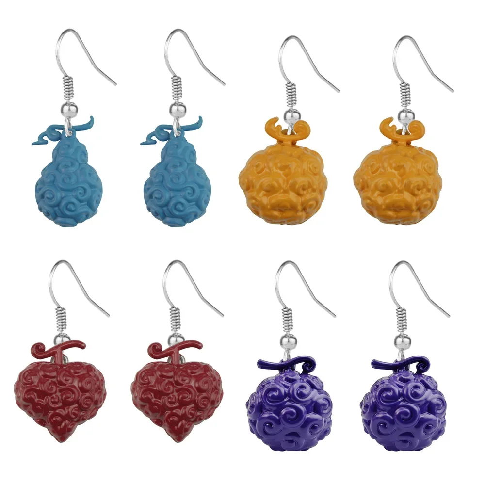 Anime Themed Devil Fruit Rubber Burning Ear Cuff Jewelry Gift Pair of ...