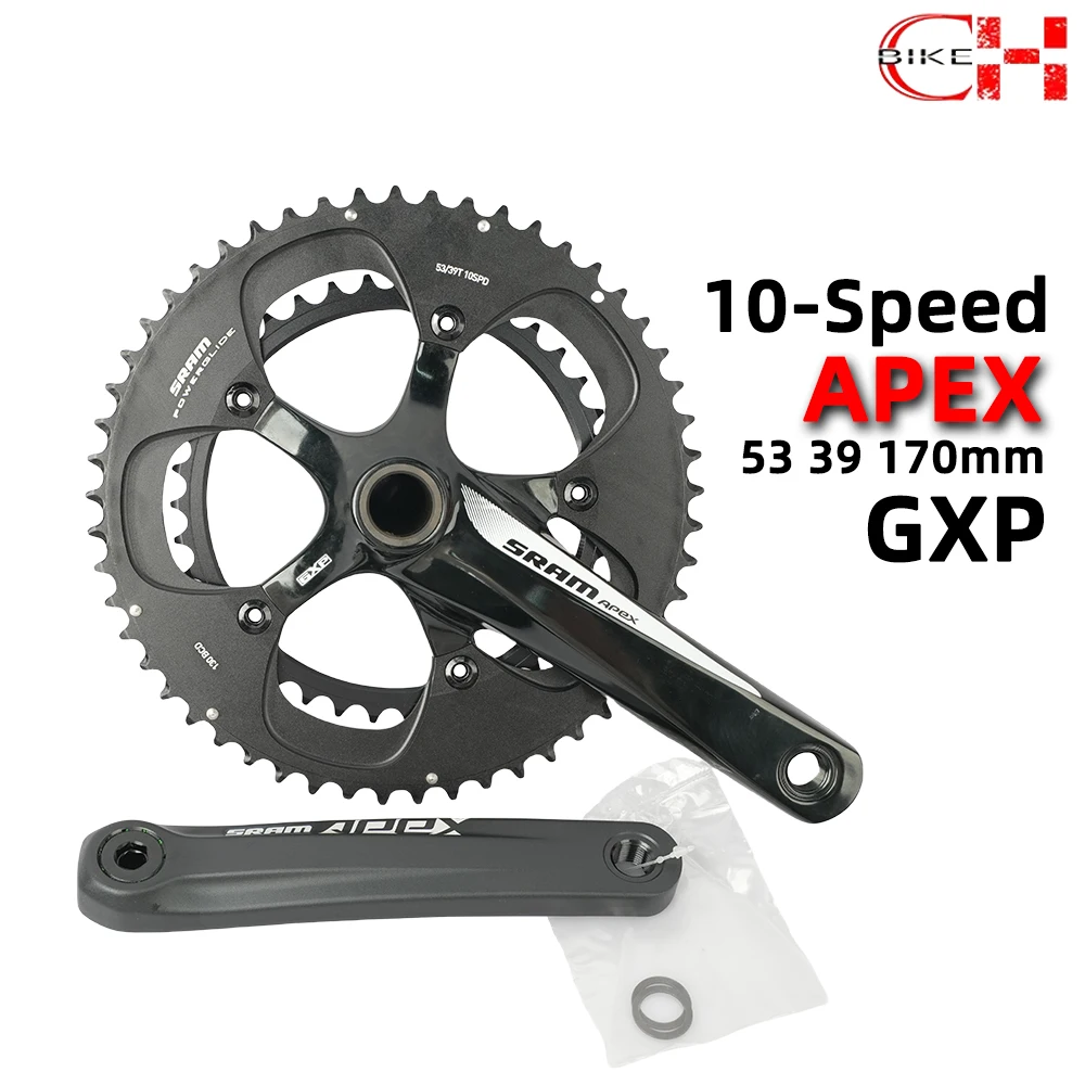 Original-SRAM-APEX-2X10-Speed-10V-Speed-Crankset-Roadbike-53-39-170mm ...