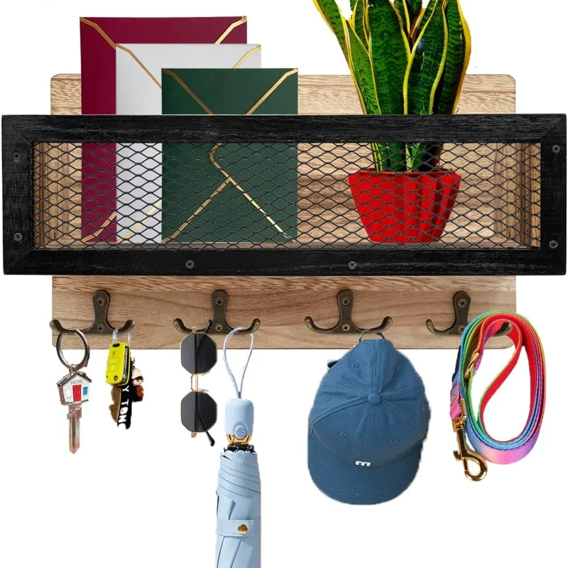 1Pc-Key-Holder-Wall-Mount-Key-and-Mail-Chains-Rack-for-Left-luggage ...