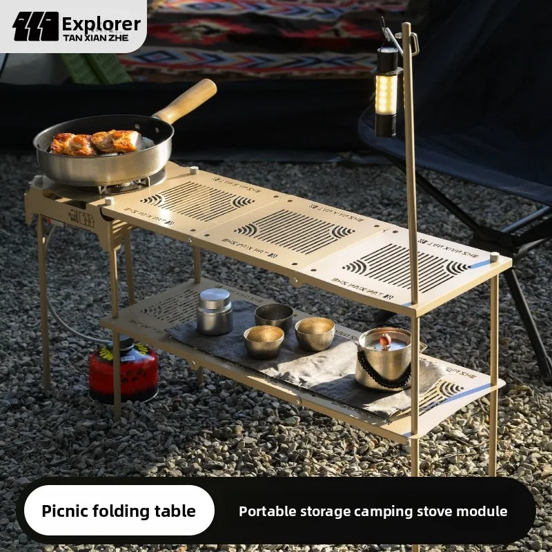 TANXIANZHE Explorer Outdoor Folding Table Camping Table Portable ...
