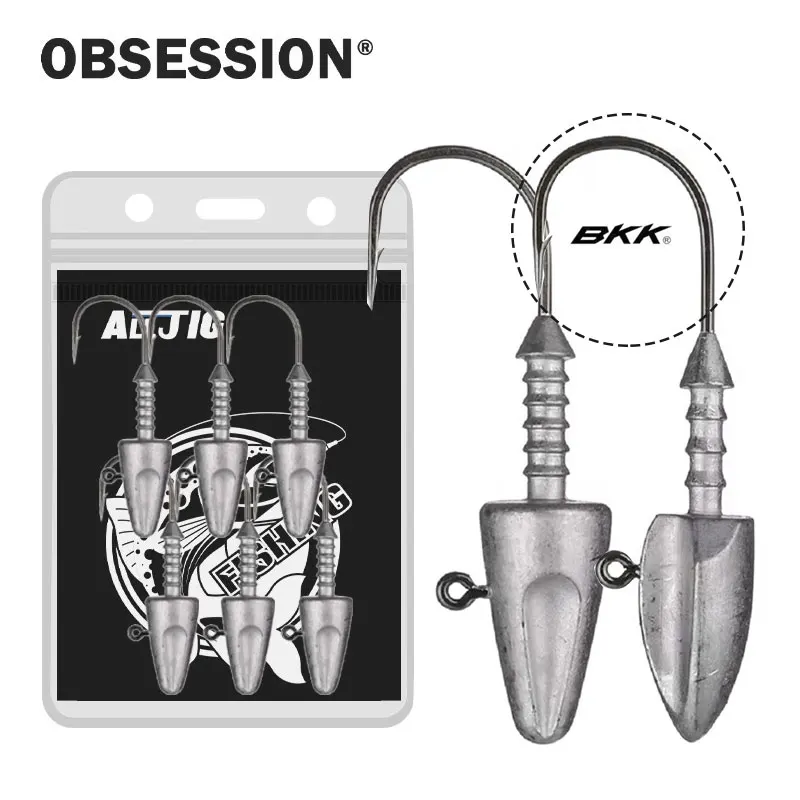 OBSESSION-BKK-7g-10g-12g-14g-Bullet-Ship-Screw-Head-Triangle-Metal-Jigs ...