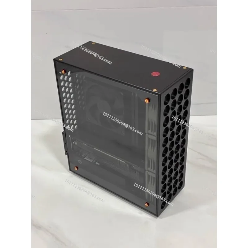 V9 Mini ITX PC Case, All-Aluminum Flex PSU Support & Dual-Slot Low ...
