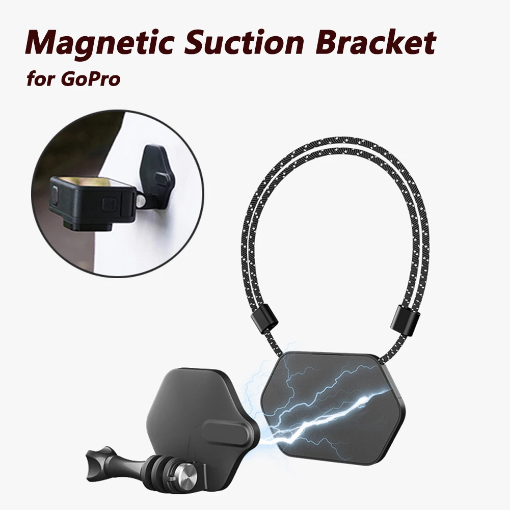 For GoPro Action Camera Mount Neck Selfie Holder Magnetic Chest Bracket ...