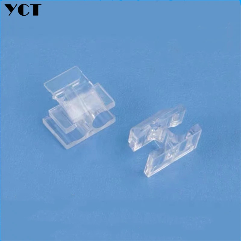 100pcs LC duplex clip transparent optical fiber connector kits DX fiber ...