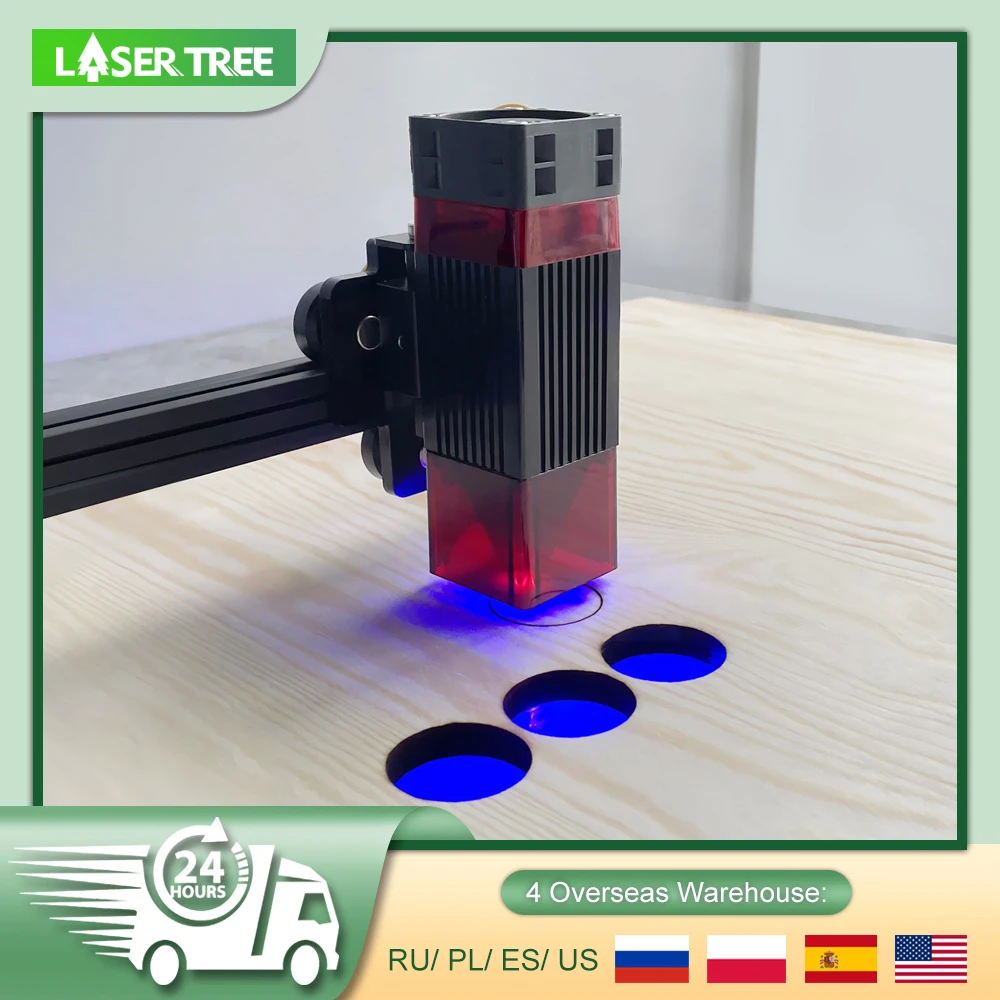 Laser Boom 7W 20W 30W 40W 80W Laser Module 450nm Laser Hoofd Blauw ...