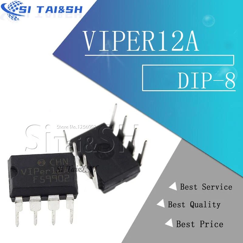 10pcs Viper12a Dip8 Viper12 Dip 12a Dip-8 New And Original Ic - Integrated Circuits - AliExpress