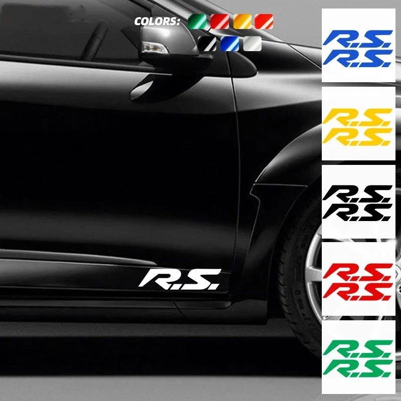 2-Pcs-Racing-Sport-Door-Side-Body-Graphics-Vinyl-Decal-For-Renault-RS ...