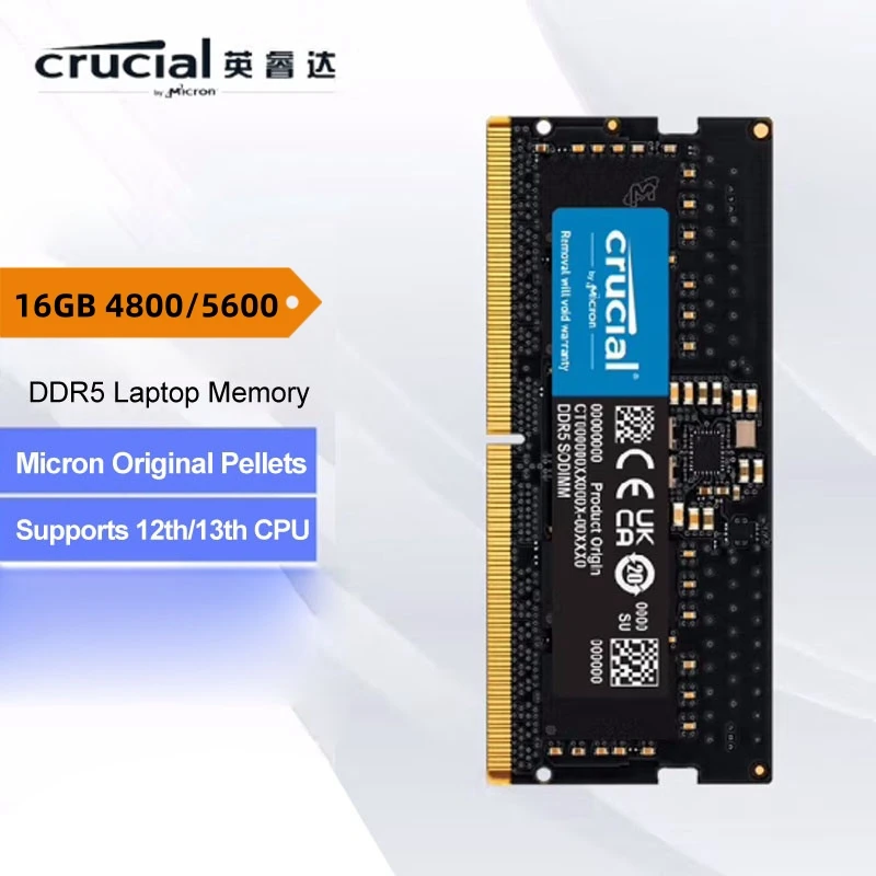Mem-ria-DDR5-crucial-para-laptop-16GB-de-RAM-4800MHz-5600MHz-262-pinos ...