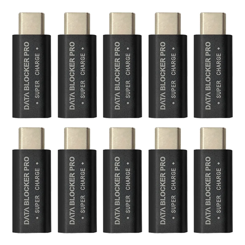10Pcs-USB-Type-C-Data-Blocker-Prevention-Gender-Change-Connector-USB-C ...