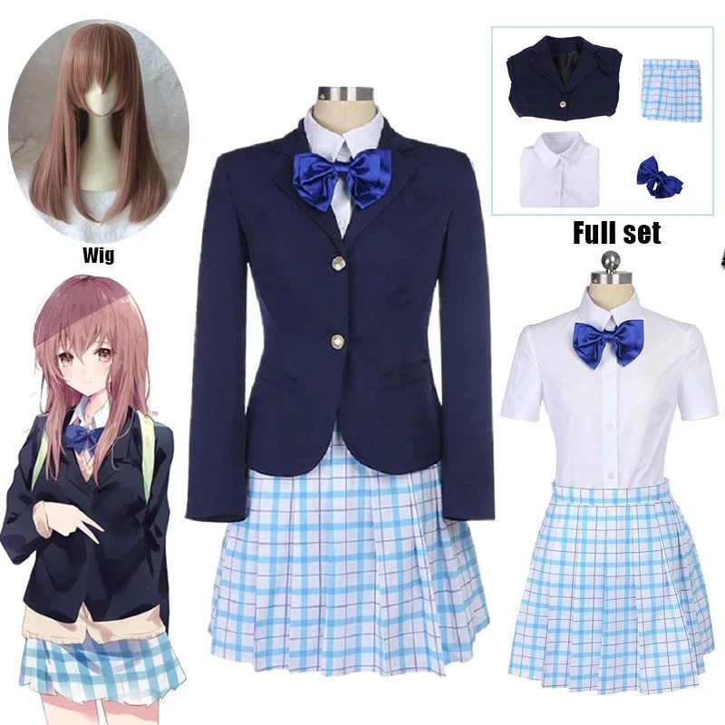 A Silent Voice Shouko Nishimiya Shoko Cosplay Costume Japanese Anime ...